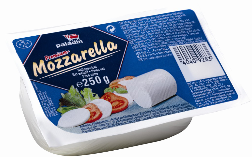 Paladin mocarela 250 gr | Монтенегро – Маркети